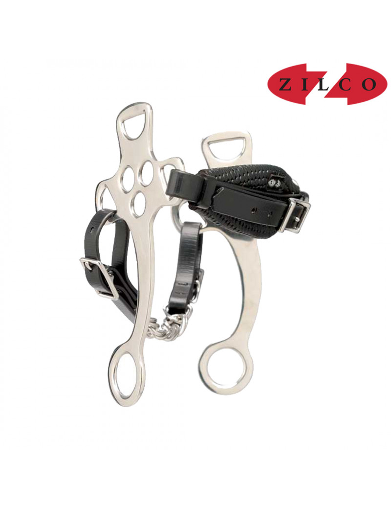 HACKAMORE SS PVC NOSE SET COMPLETO CON MUSEROLA Y BARBADA